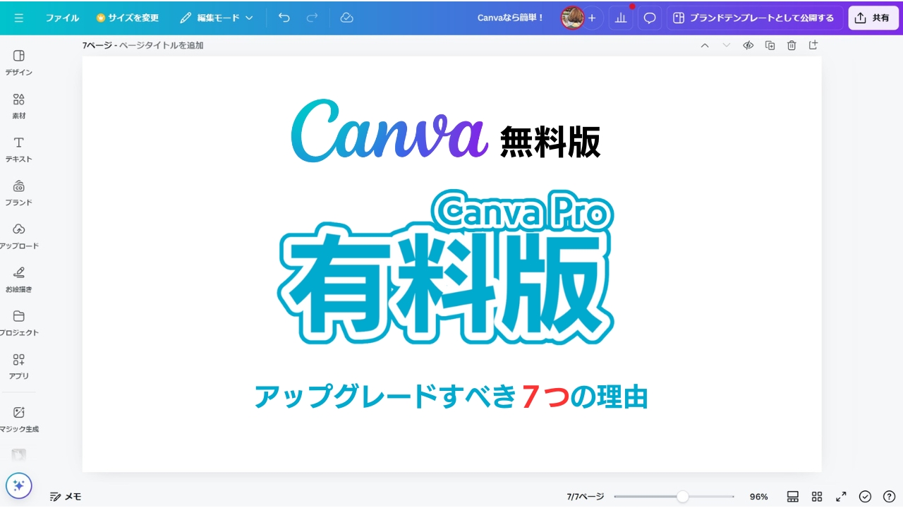 Canva無料版でできること！有料版との違いとアップグレードすべき7つの理由 | WEBCOMA